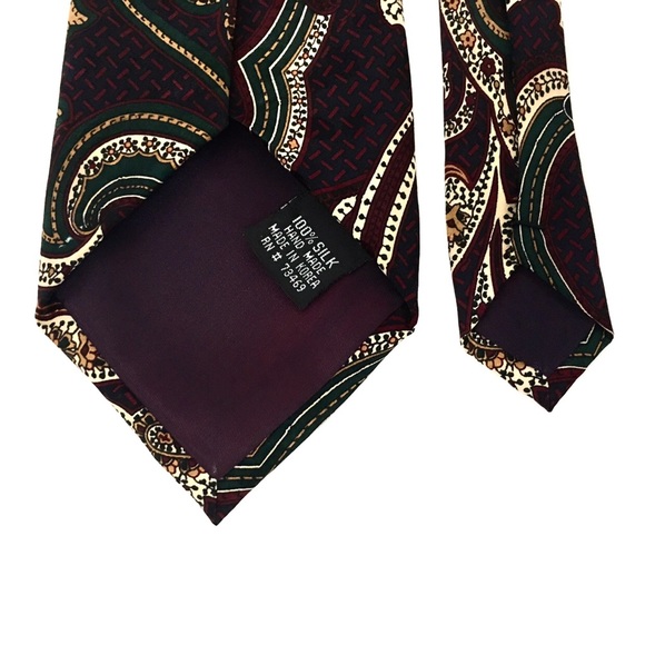 Disney | Accessories | The Disney Store Paisley Floral Mickey Mouse Tie ...